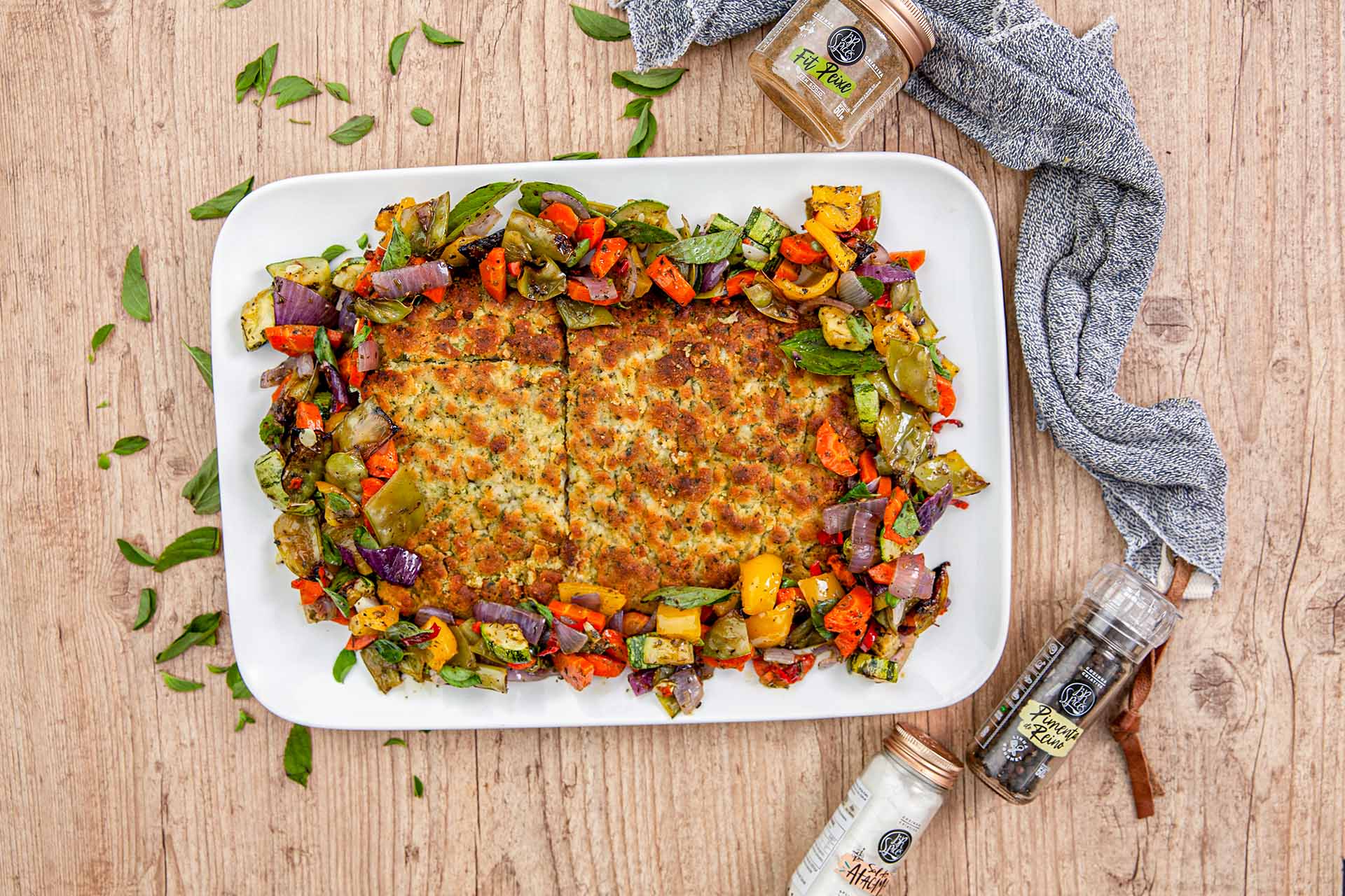 Peixe na crosta de parmesão